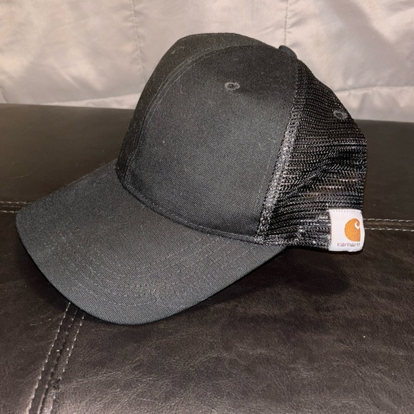 Carhartt | Accessories | Carhartt Mens Side Logo Ball Cap Black Mesh ...